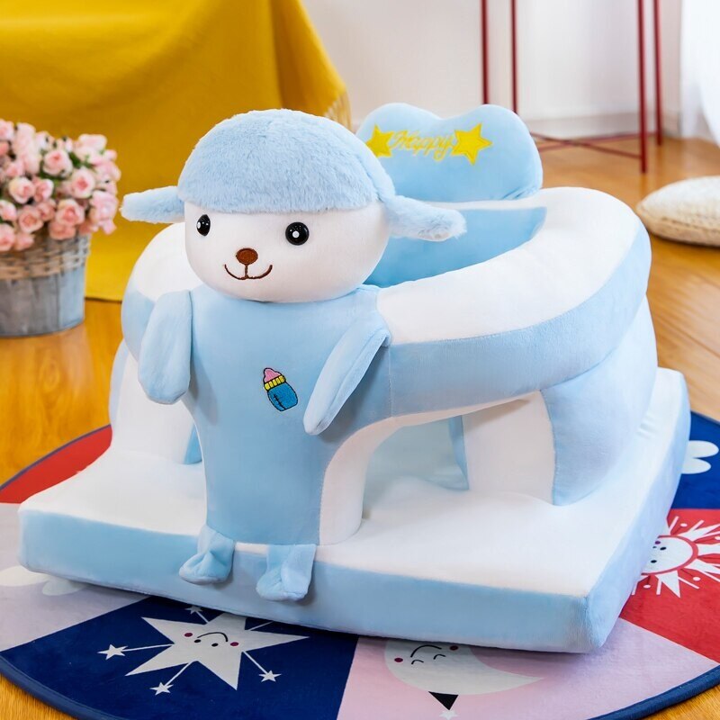 Fotoliu de sustinere bebe, din plus, cu placa de burete - Oita bleu ...