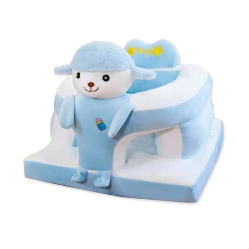 Fotoliu de sustinere bebe, din plus, cu placa de burete - Oita bleu ...