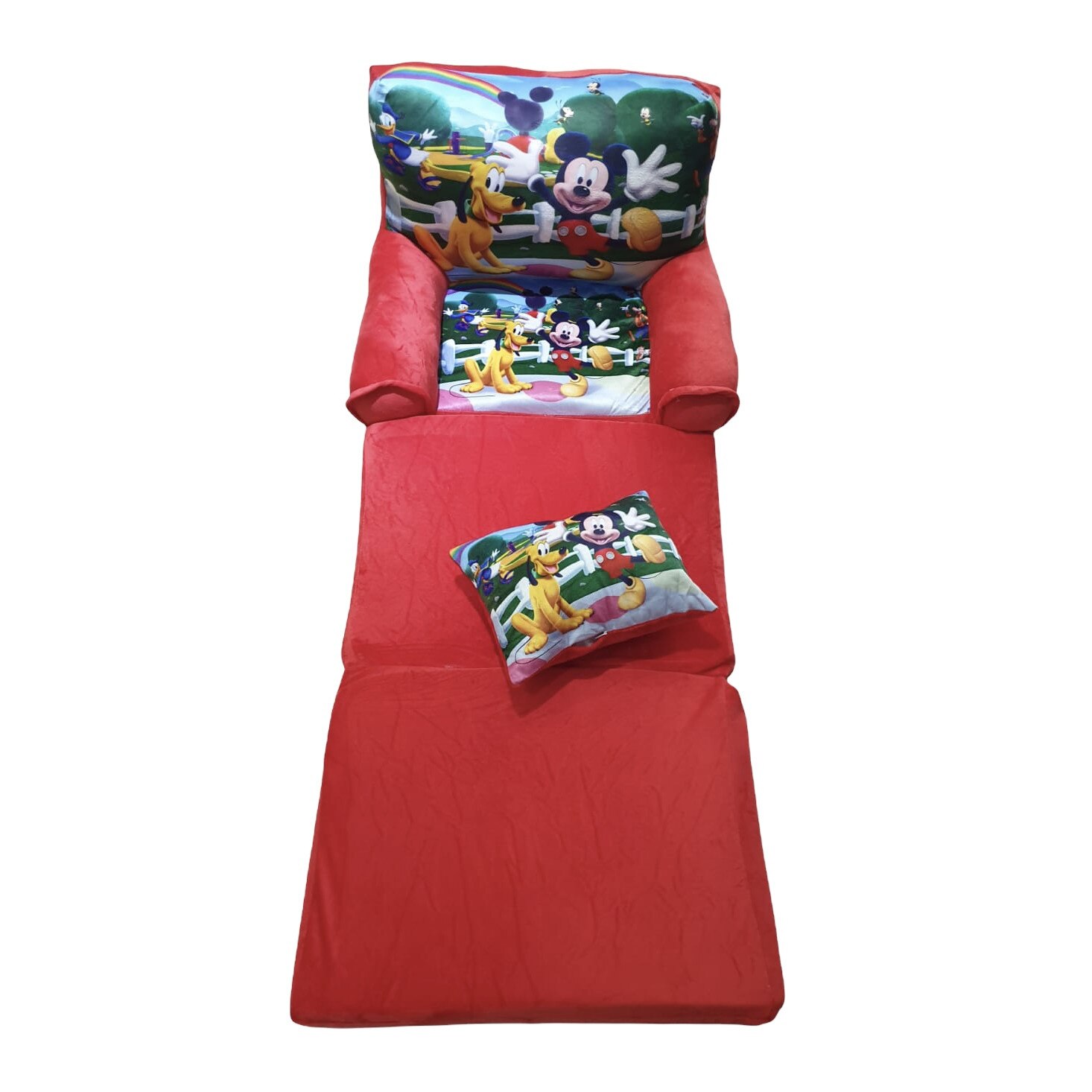 Fotoliu si perna Clubul lui Mickey Mouse, cu 3 placi, Extensibil la 115 ...