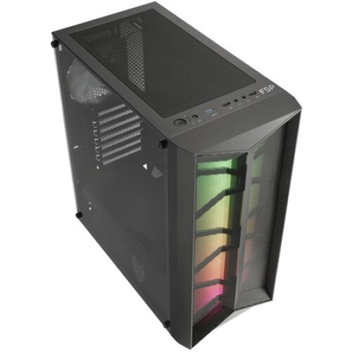 FSP CMT211 táp nélküli ablakos ATX számítógépház fekete (CMT211 ...