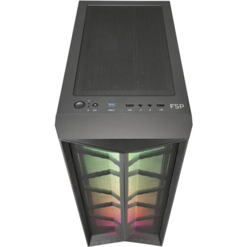 FSP CMT211 táp nélküli ablakos ATX számítógépház fekete (CMT211 ...