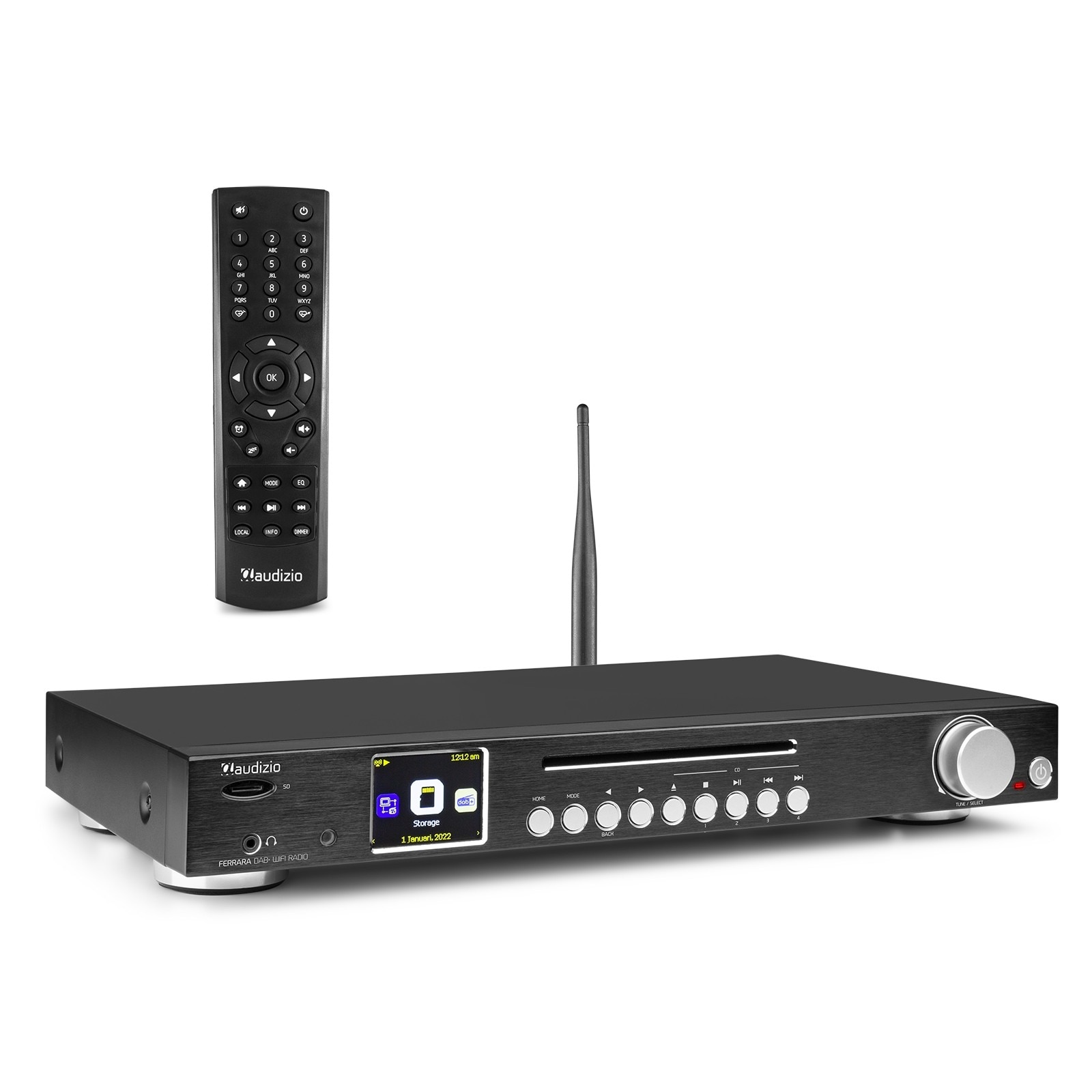 Radio internet, Wi-Fi/DAB+/FM/Bluetooth/CD, Audizio FERRARA - eMAG.ro
