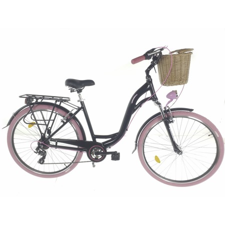 Bicicleta Dama cu cos rachita, Suspensie, Cadru aluminiu, Dallas Style ...