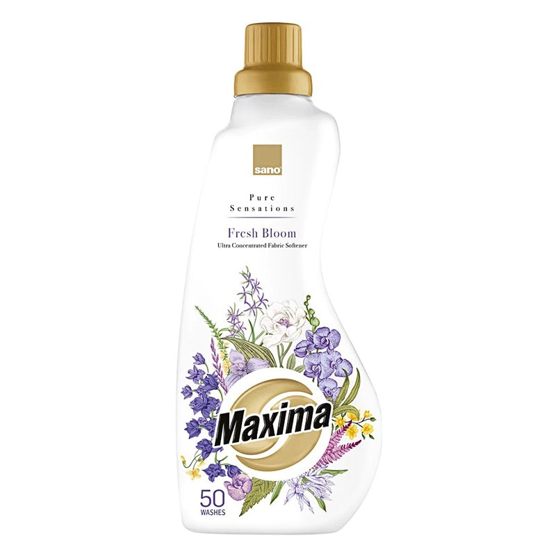 Set 2 x Balsam de Rufe Ultra Concentrat Sano Maxima Fresh Bloom, 50 Spalari, 1 l - eMAG.ro