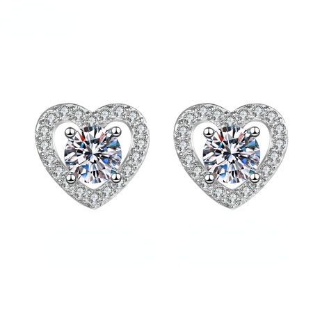 Обеци Love Lady Zirconia, S925 сребро, Сребрист - eMAG.bg