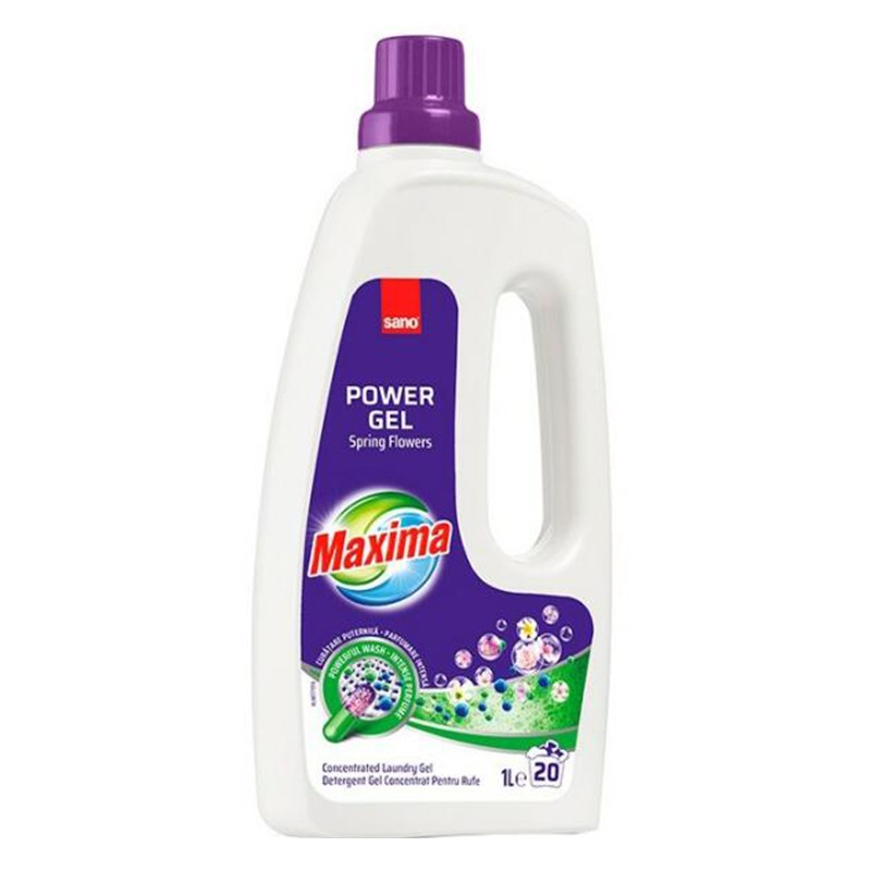 Set 2 x Detergent de Rufe Lichid Sano Maxima Power Gel Spring Flowers ...