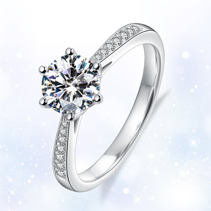 Inel cu sase grile, insert cu zircon, argint S925, aur alb, deschidere reglabila, 8 mm - eMAG.ro