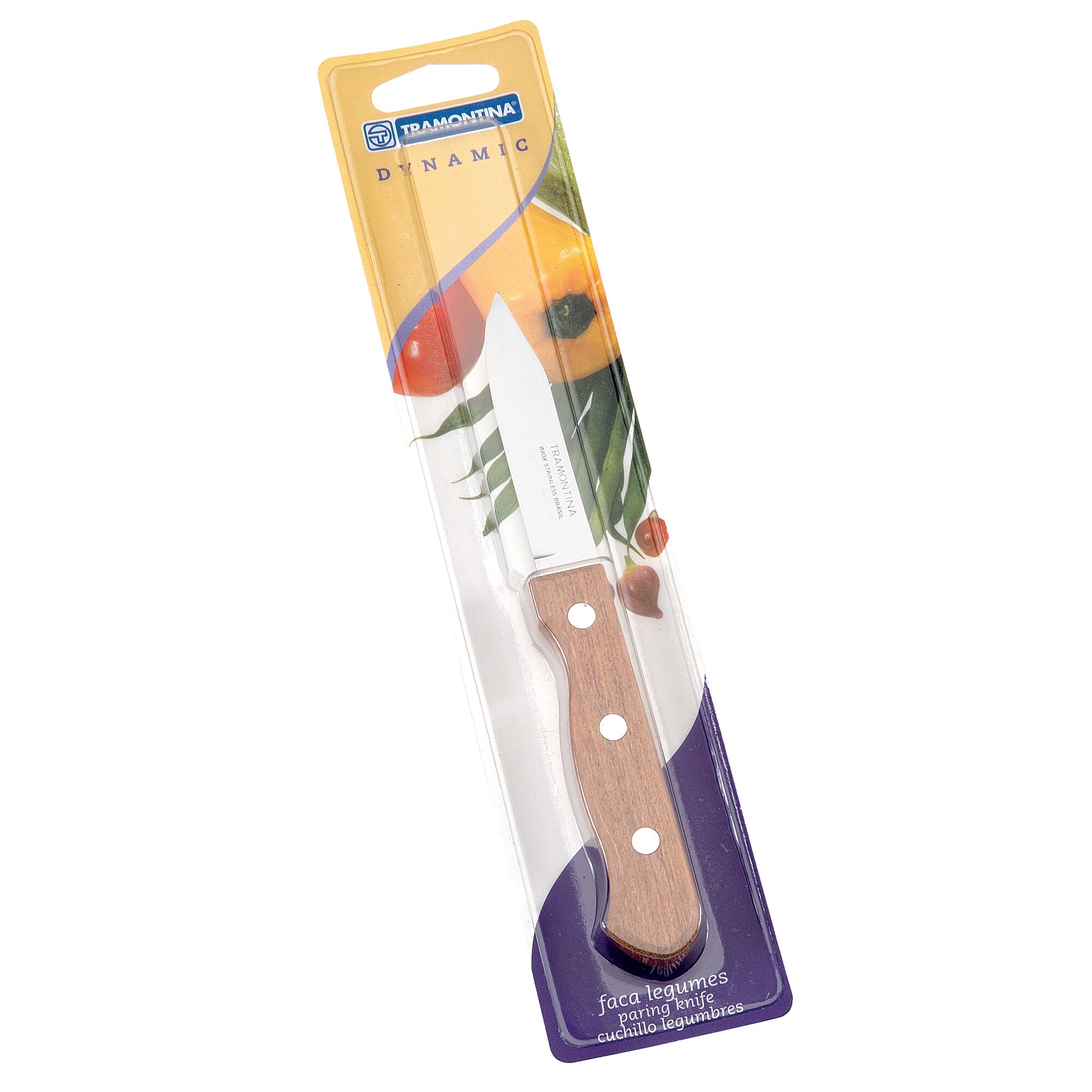 Cutit pentru legume Tramontina Dynamic, maner nuanta nature - eMAG.ro