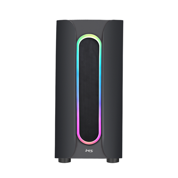 Carcasa computer, MS, Armor V310, ATX, Negru/RGB - eMAG.ro