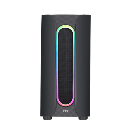 Carcasa computer, MS, Armor V310, ATX, Negru/RGB - eMAG.ro