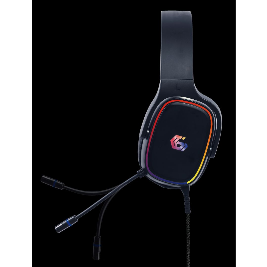 Gembird USB 7.1 Surround Gaming Headset with RGB Black (GHS-SANPO-S300 ...