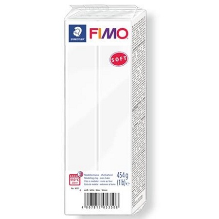 Plastilina, Fimo, 454 g, Alb - eMAG.ro
