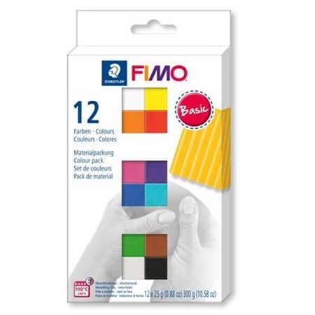 Plastilina, Fimo, 12x25 g, 12 culori - eMAG.ro