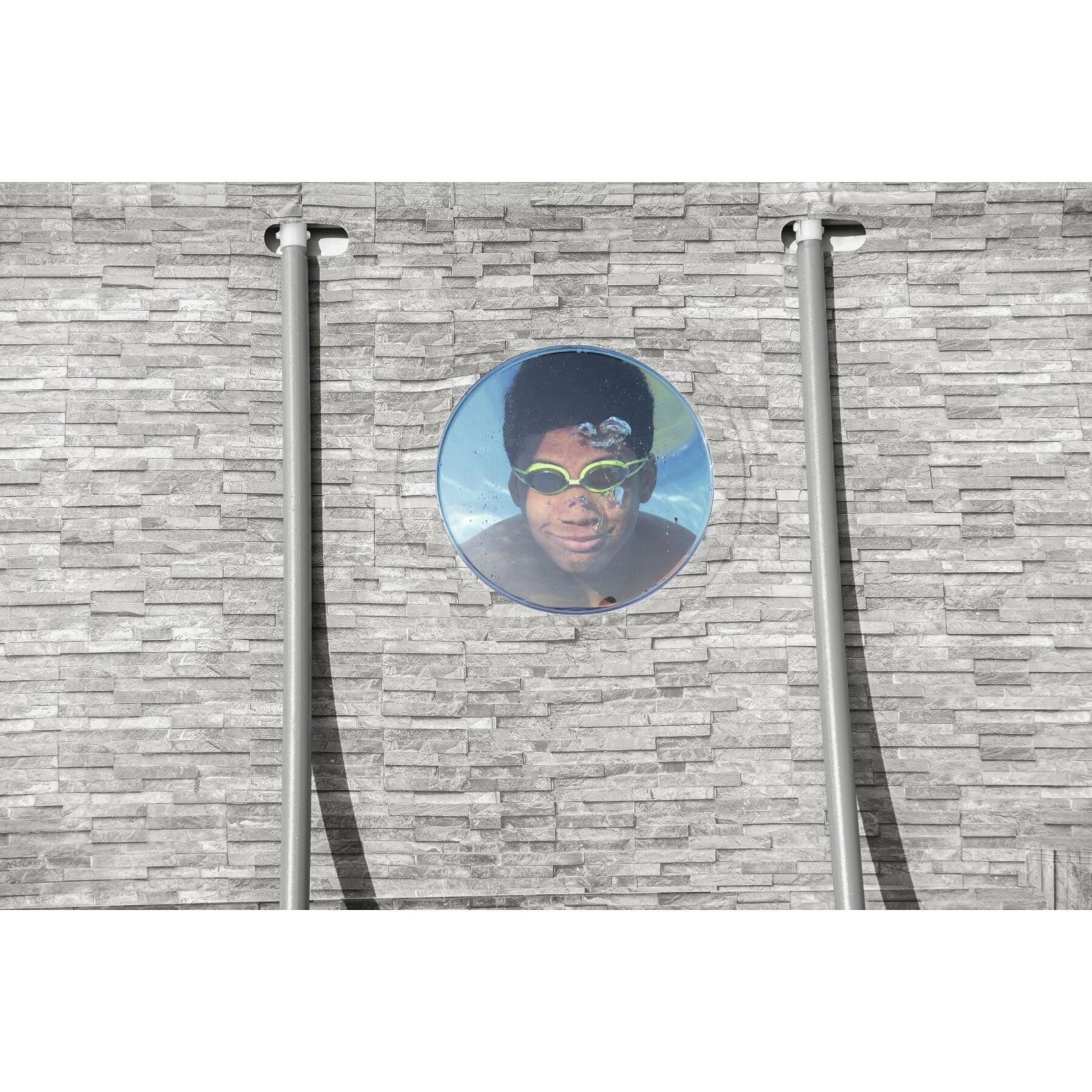 Piscina ovala cu pompa cu filtru, scara de acces, prelata protectie si ...