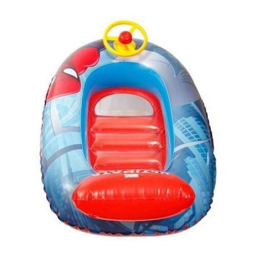 Barca gonflabila Spiderman cu volan, 112 x 71 cm - eMAG.ro