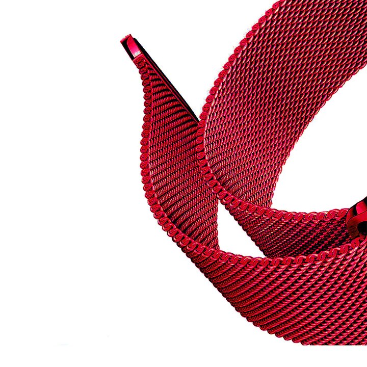 Milanese Loop MTP fémszíj, Apple Watch 7-tel kompatibilis, Alfa Red, 45 ...