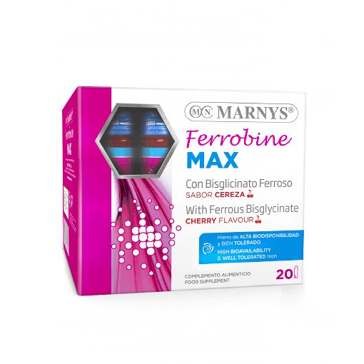 Ferrobine MAX с железен бисглицинат, цинк и витамини - Веган продукт ...