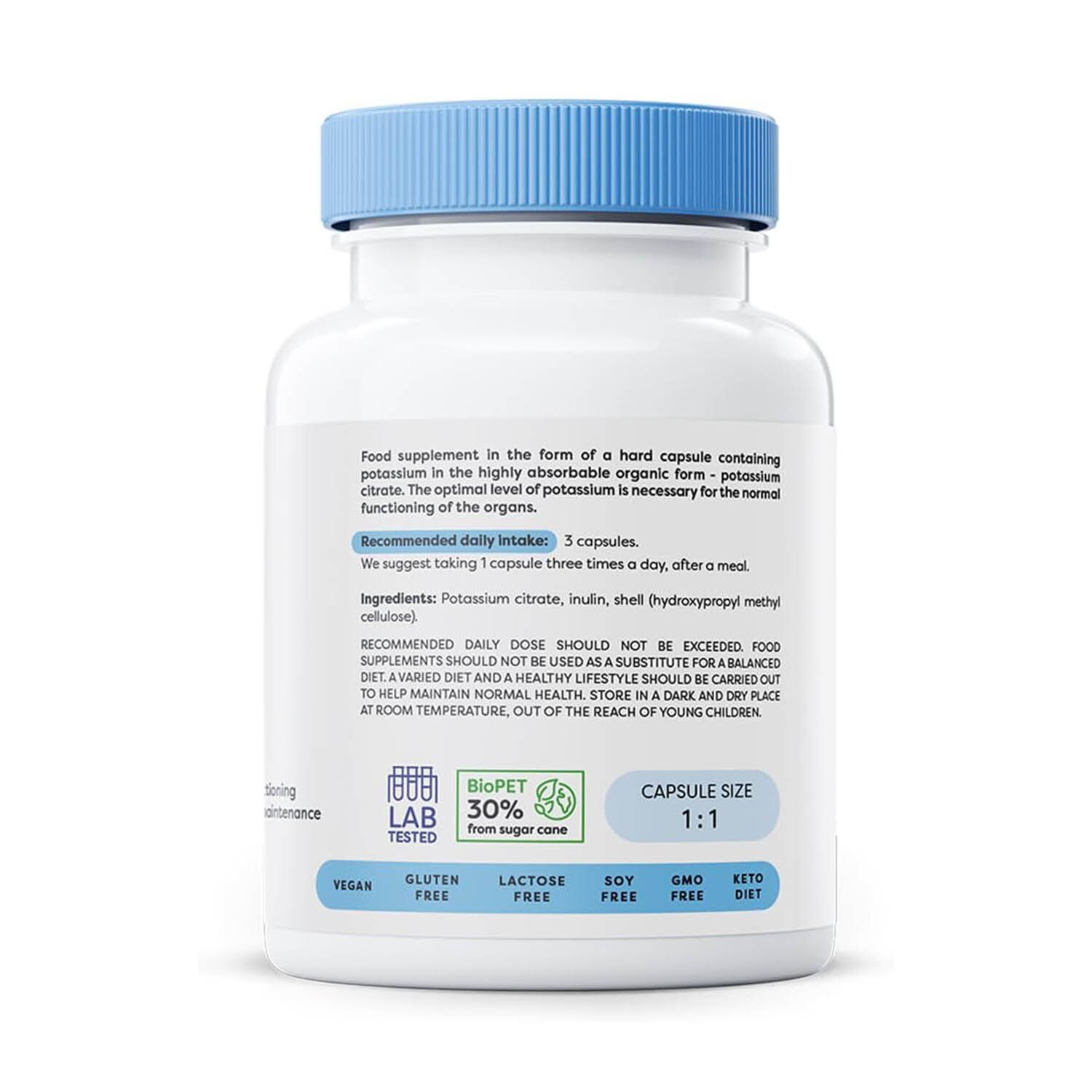 Supliment alimentar Potassium 300 mg Osavi, 90 Capsule - eMAG.ro
