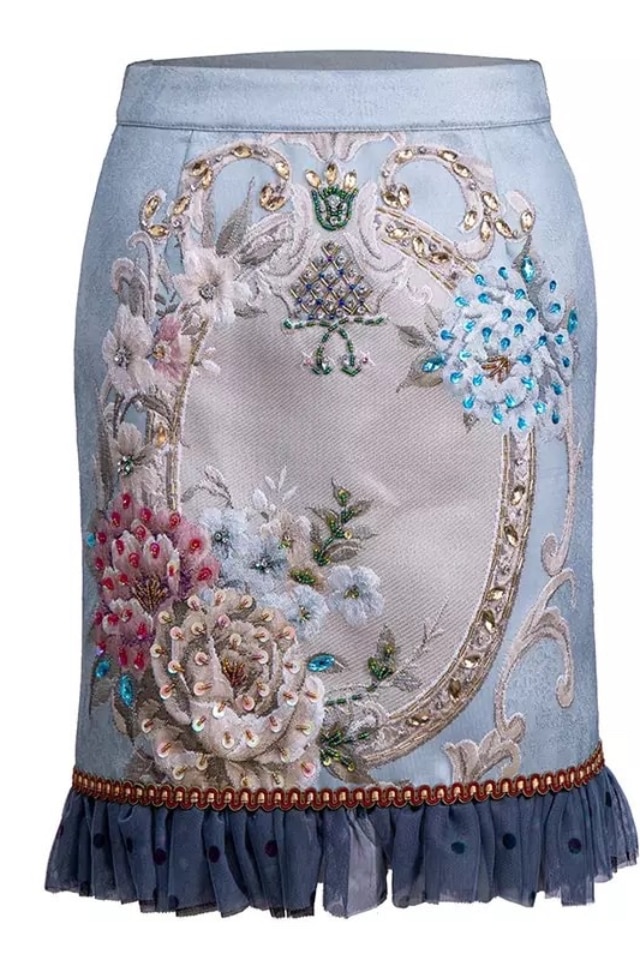 Fusta dama, model Imprimeu oglinda - eMAG.ro