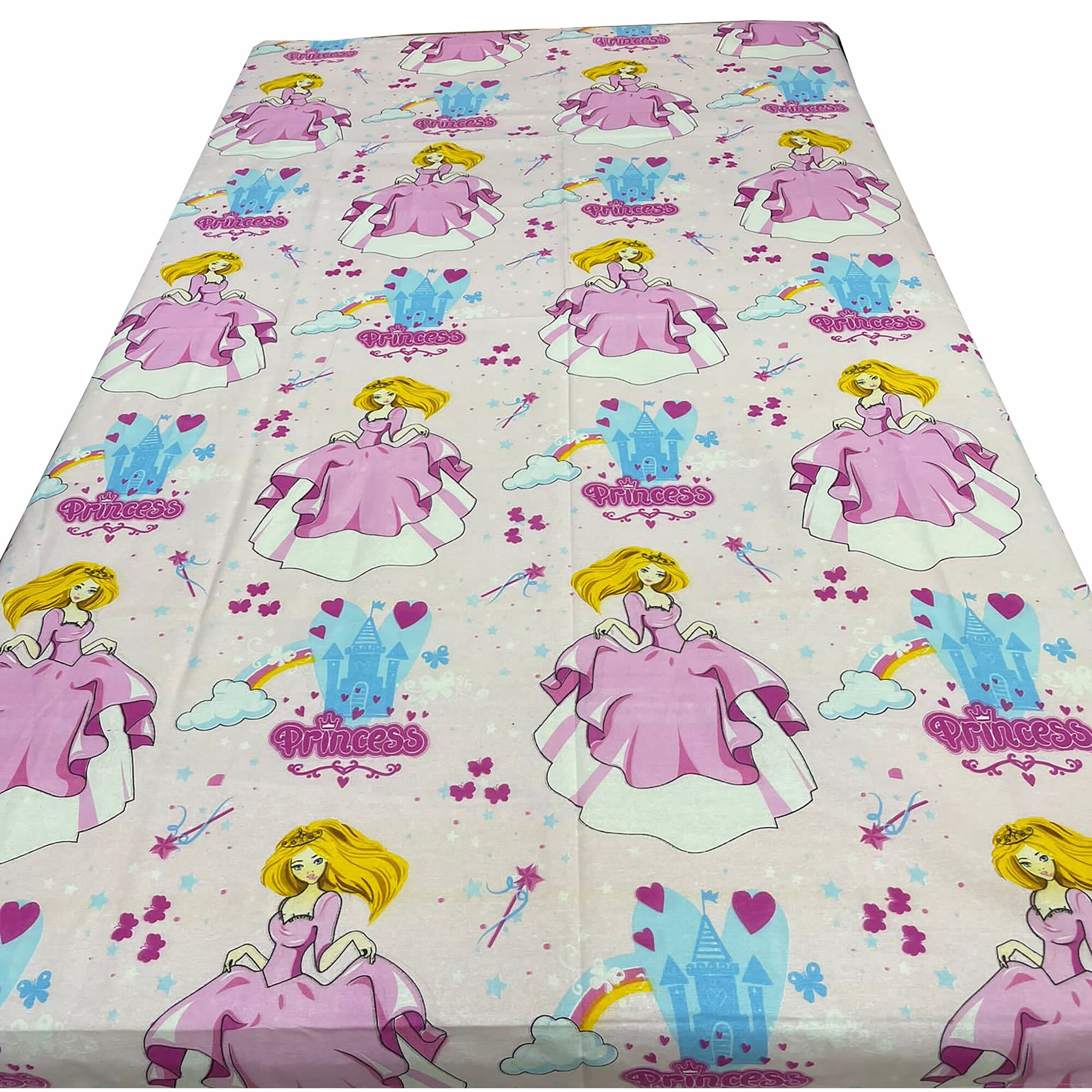 Cearceaf roz 210x215cm pentru pat mediu, pentru saltea intre 140-160cm ...