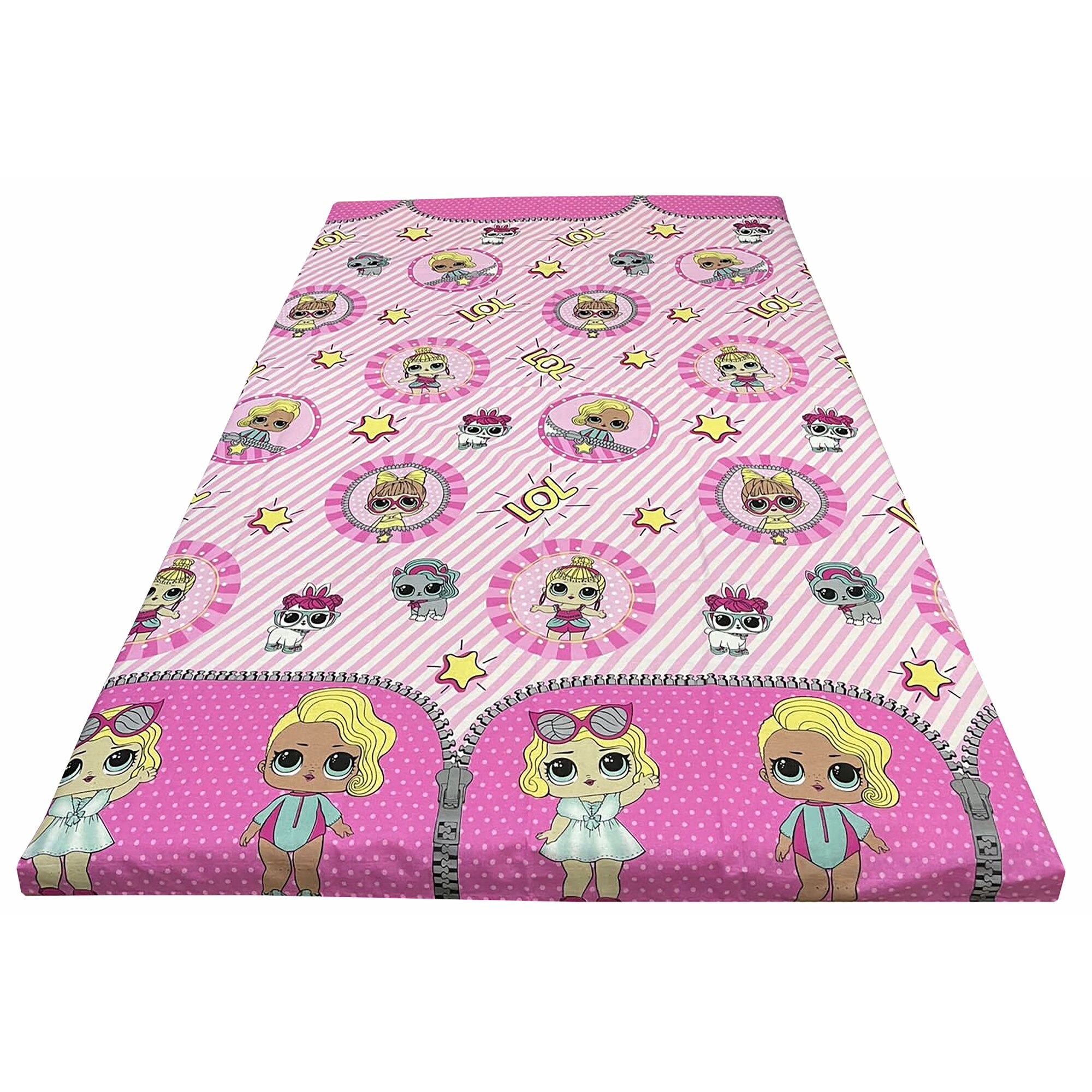 Cearceaf roz 250x215cm pentru pat dublu, pentru saltea mai mare de ...