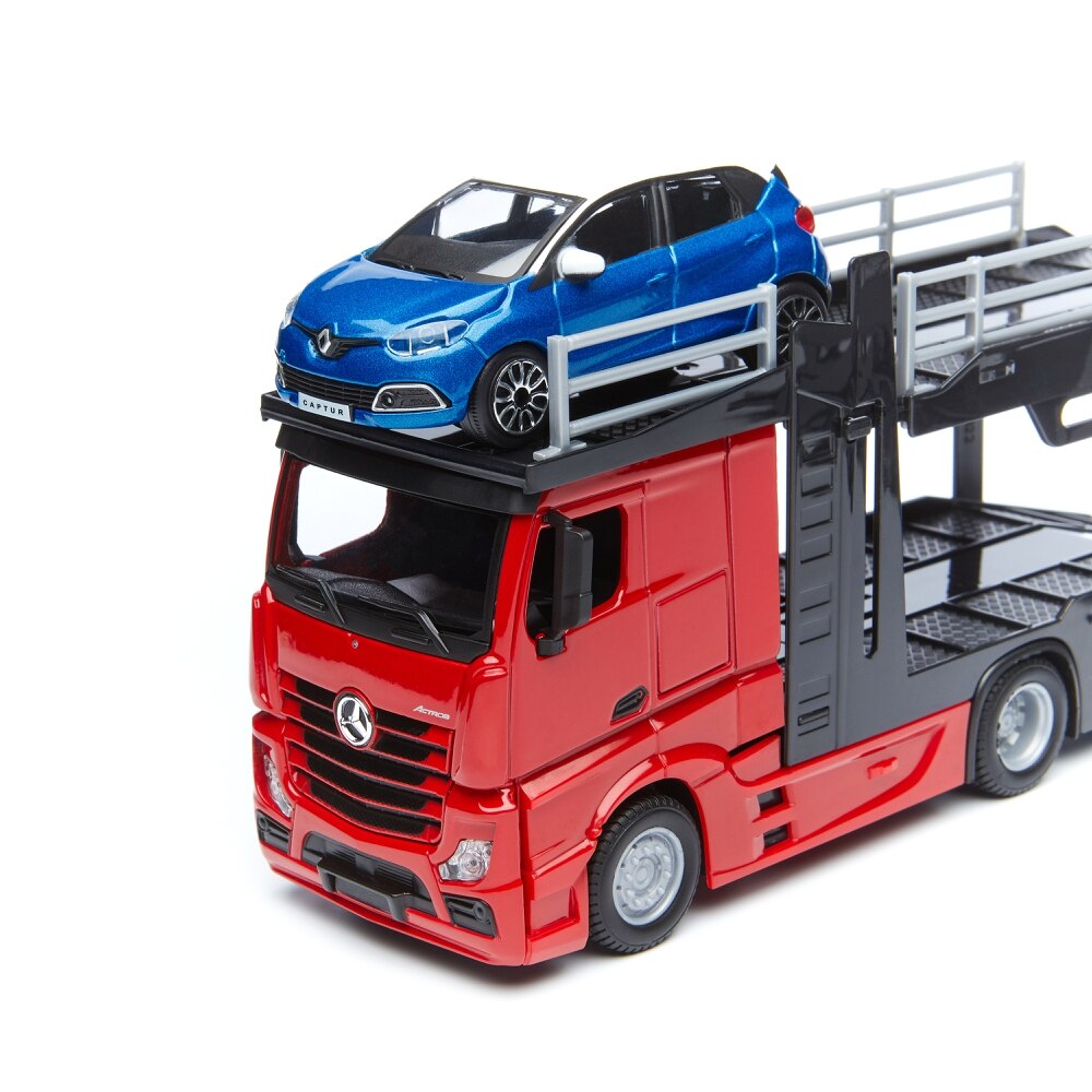 Macheta Camion Mercedes transportor fara remorca cu masinuta - 1/43 ...