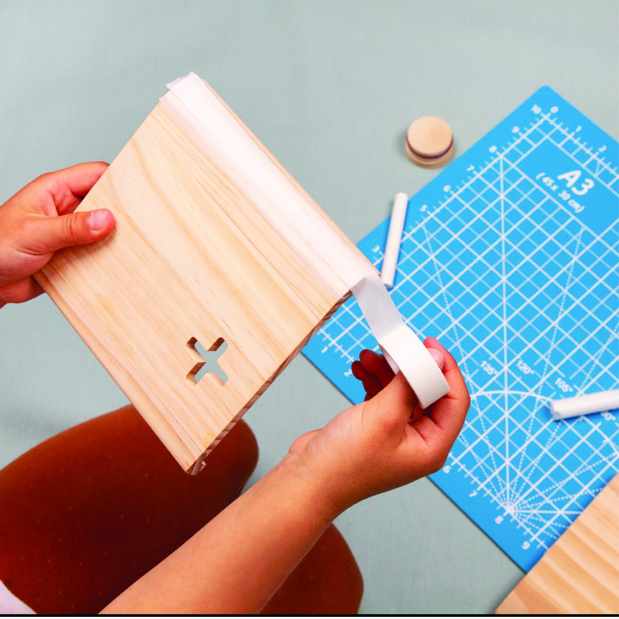 Kit creativ, educativ, de constructie pentru copii, 18 piese, Pusculita ...