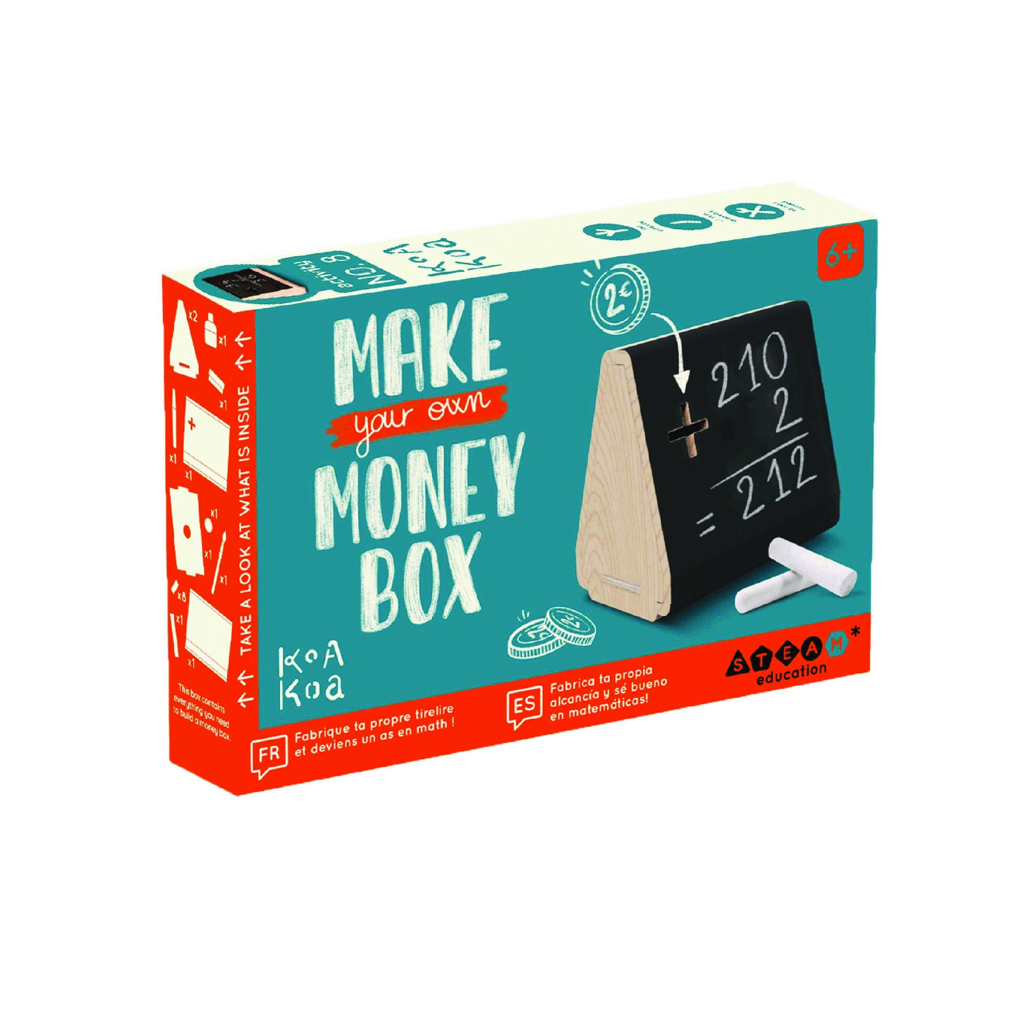 Kit creativ, educativ, de constructie pentru copii, 18 piese, Pusculita ...