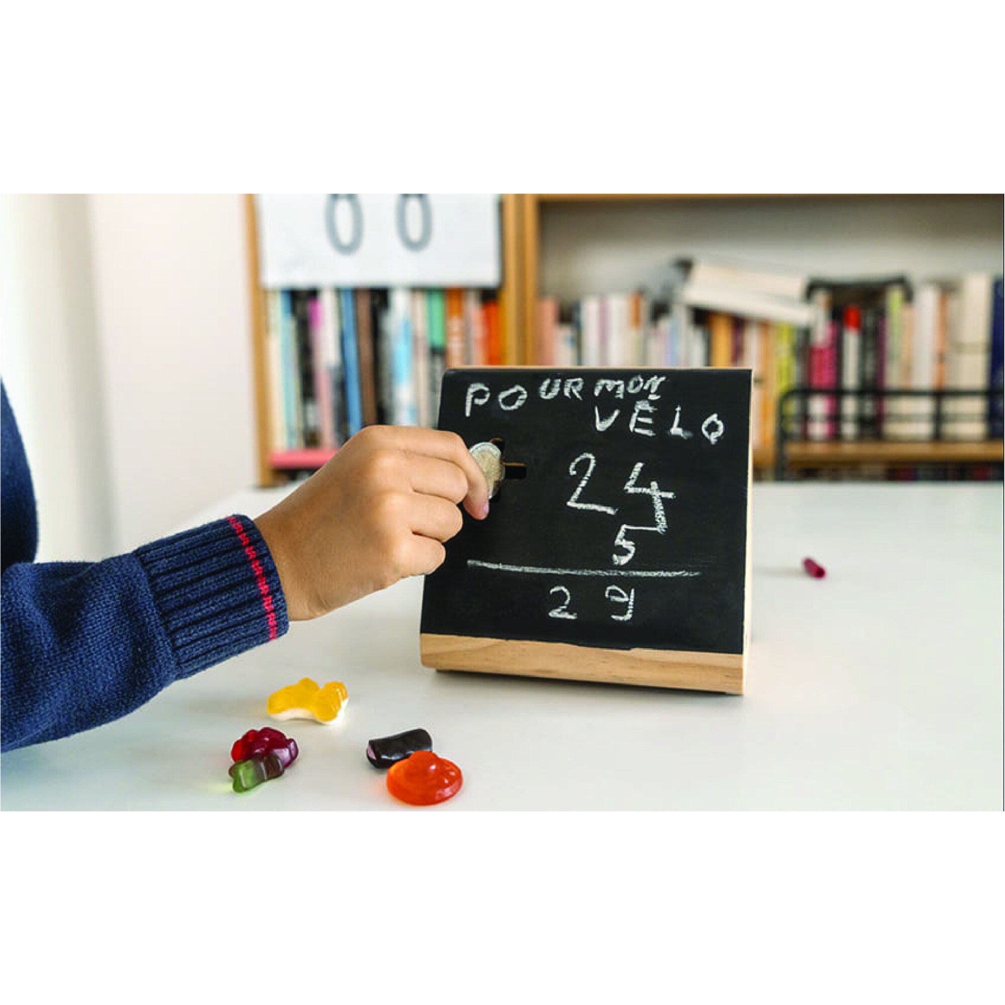 Kit creativ, educativ, de constructie pentru copii, 18 piese, Pusculita ...