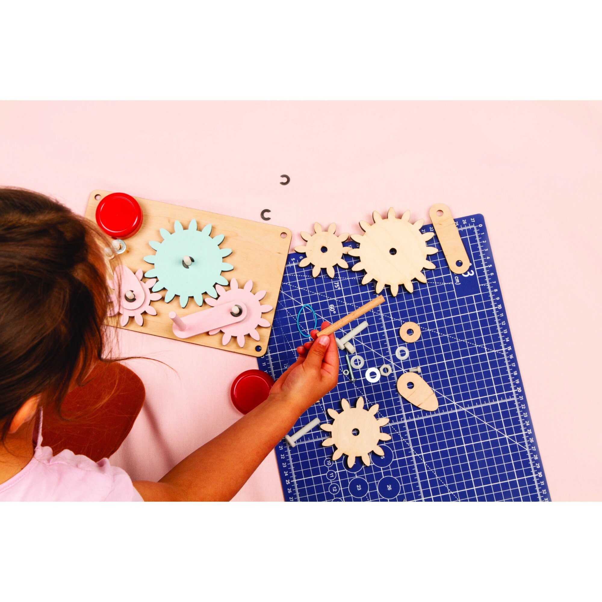 Kit creativ, educativ, de construit pentru copii, 20 piese, Sonerie ...