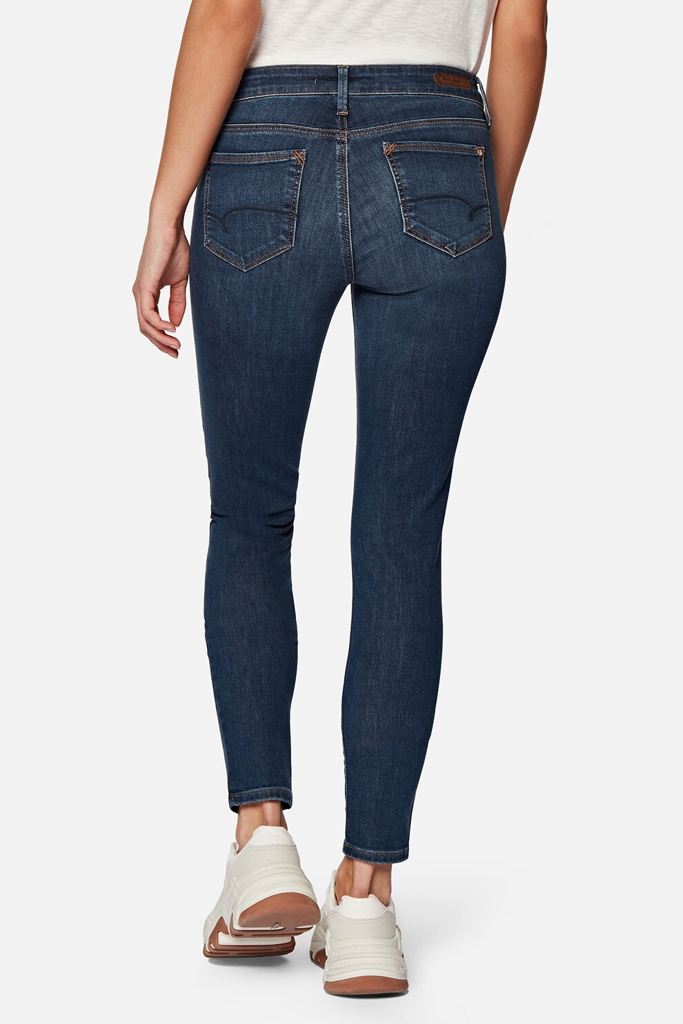 MAVI, Blugi super skinny Adriana, Albastru inchis, W32-L28 - eMAG.ro