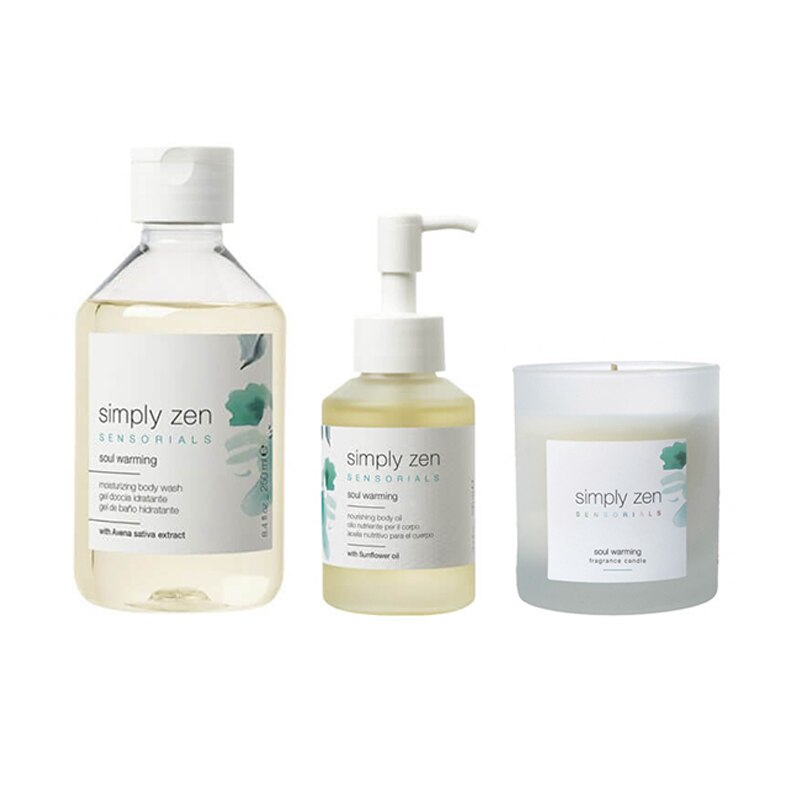 Simply Zen Sensorials melegítő készlet, testolaj, 100 ml, tusfürdő, 250 ...