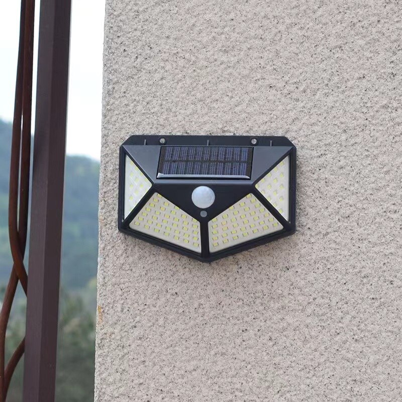 Set 5 Lampi Solare de exterior, Nevermore, 100 LED SMD, Cu Senzor de ...