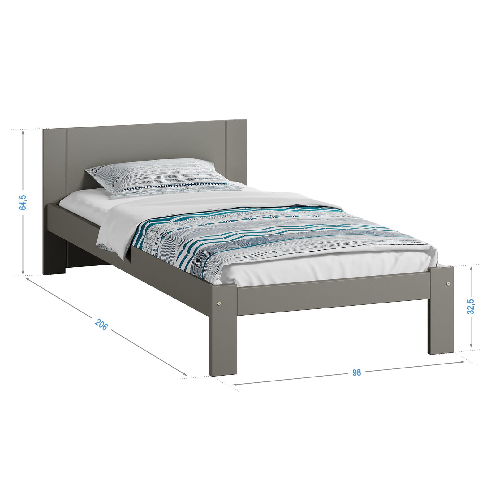 Pat DMD5 90x200 gri - eMAG.ro