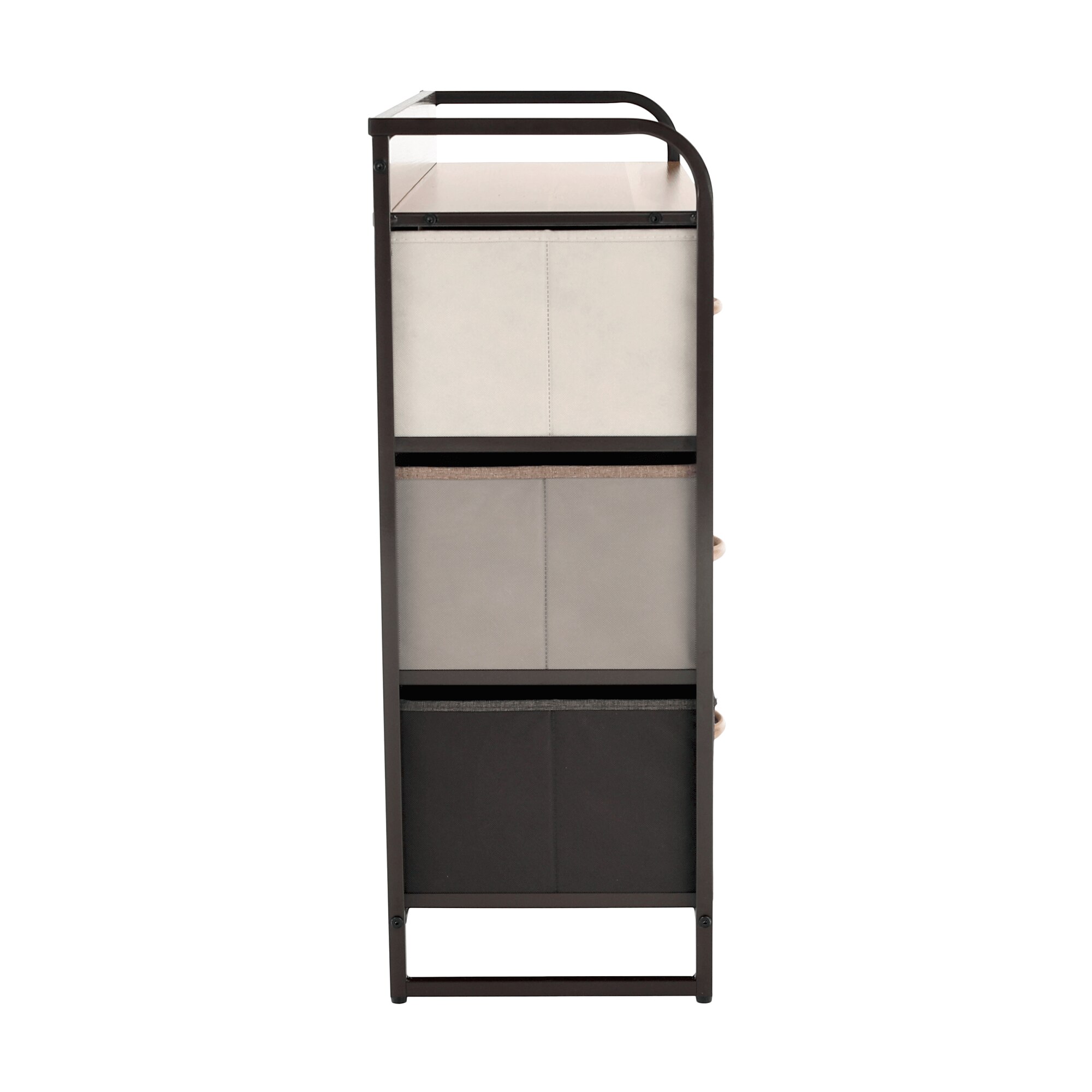 Comoda DacEnergy©, constructie metalica, 7 sertare de panza, cu manere ...