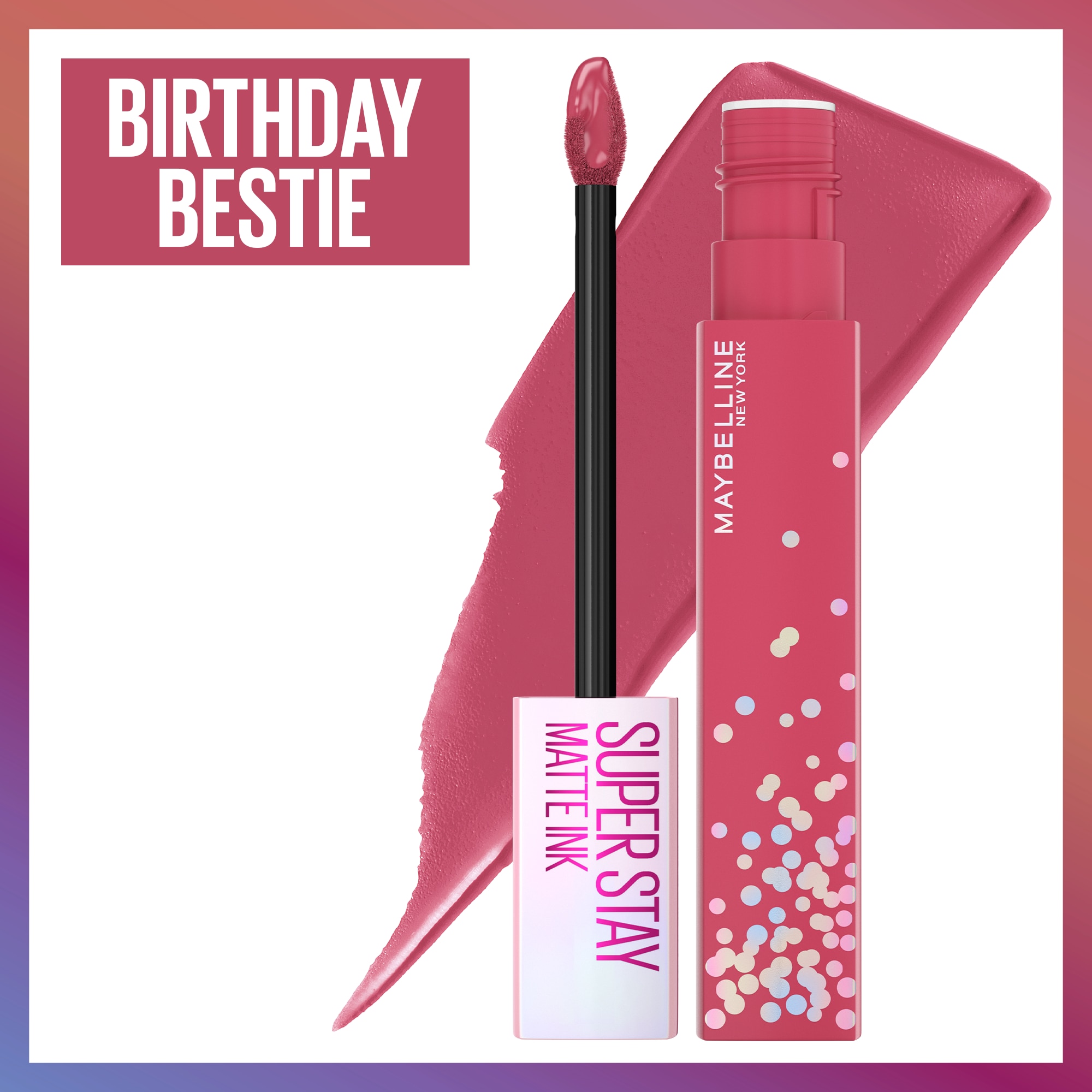 Течно червило Maybelline New York Superstay Matte Ink 395 Birthday ...