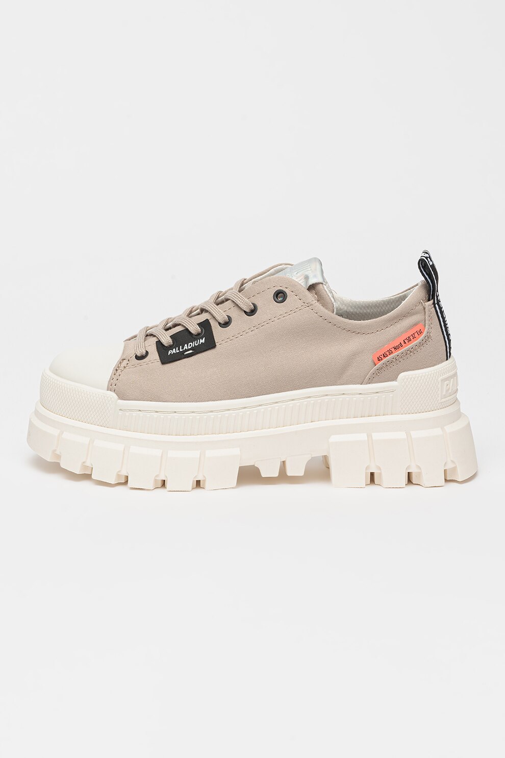 Palladium, Tenisi cu detalii logo Revolt, Grej, 40 - eMAG.ro