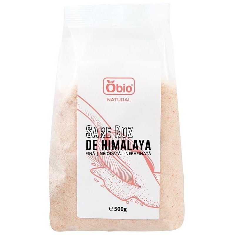 Sare Roz de Himalaya Fina 500 grame Obio - eMAG.ro