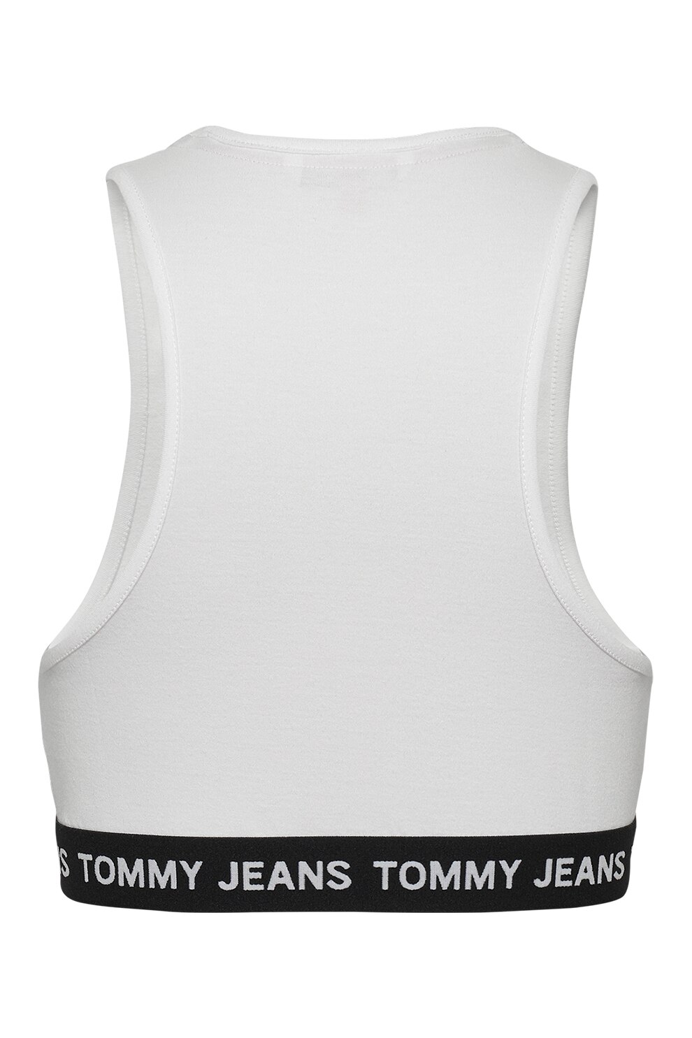 Tommy Jeans, Top crop cu banda logo, Alb, M - eMAG.ro