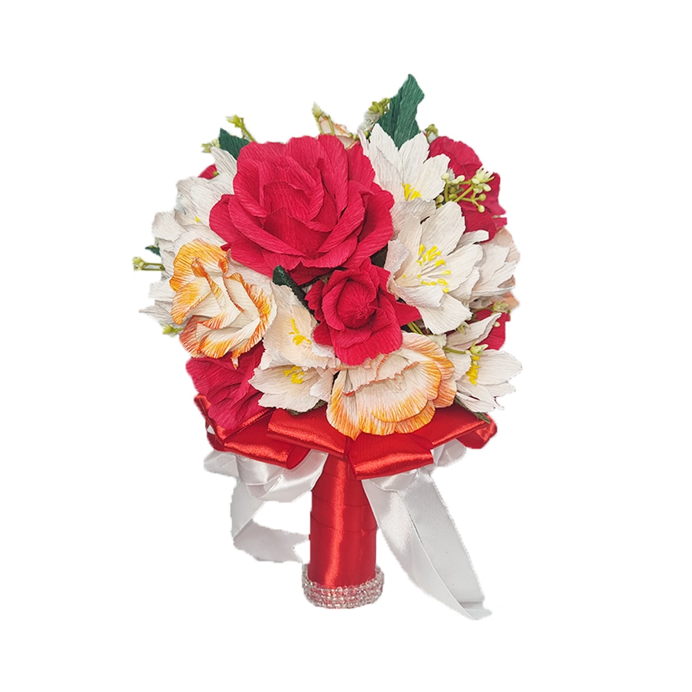 Buchet nunta, hartie floristica, 21 cm - eMAG.ro