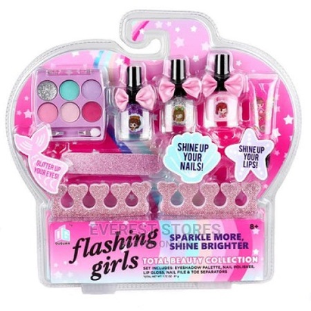 Set manichiura si make-up pentru copii 8 piese - eMAG.ro