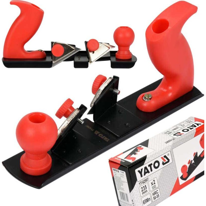 Rindea manuala pentru margini Yato YT-62907, Otel/ABS, 235 mm, Rosu ...