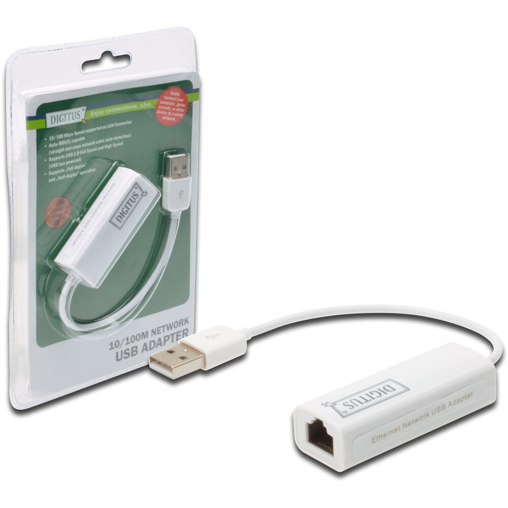 Adaptor USB 2.0 - Ethernet, Digitus - eMAG.ro