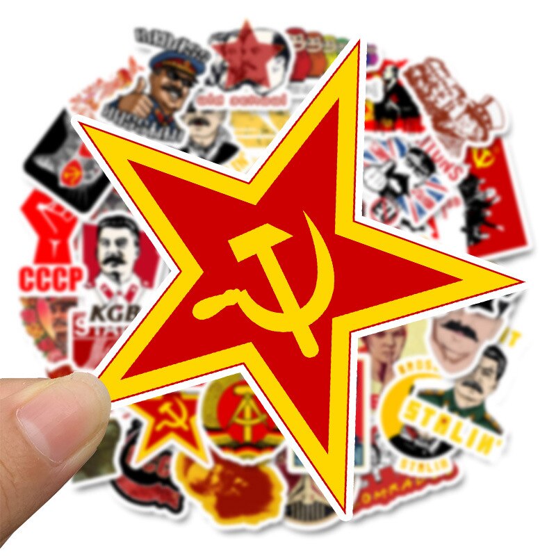 Set Stickere 50 bucati Waterproof URSS, Soviet Kitsch, Funny Stickers ...