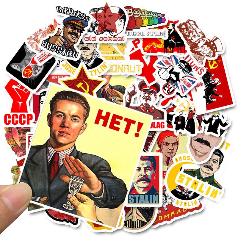 Set Stickere 50 bucati Waterproof URSS, Soviet Kitsch, Funny Stickers ...