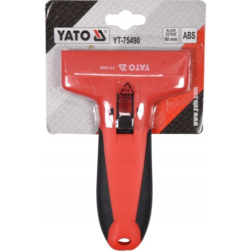 Racleta geam cu lama retractabila, 90mm, Plastic, Rosu - eMAG.ro