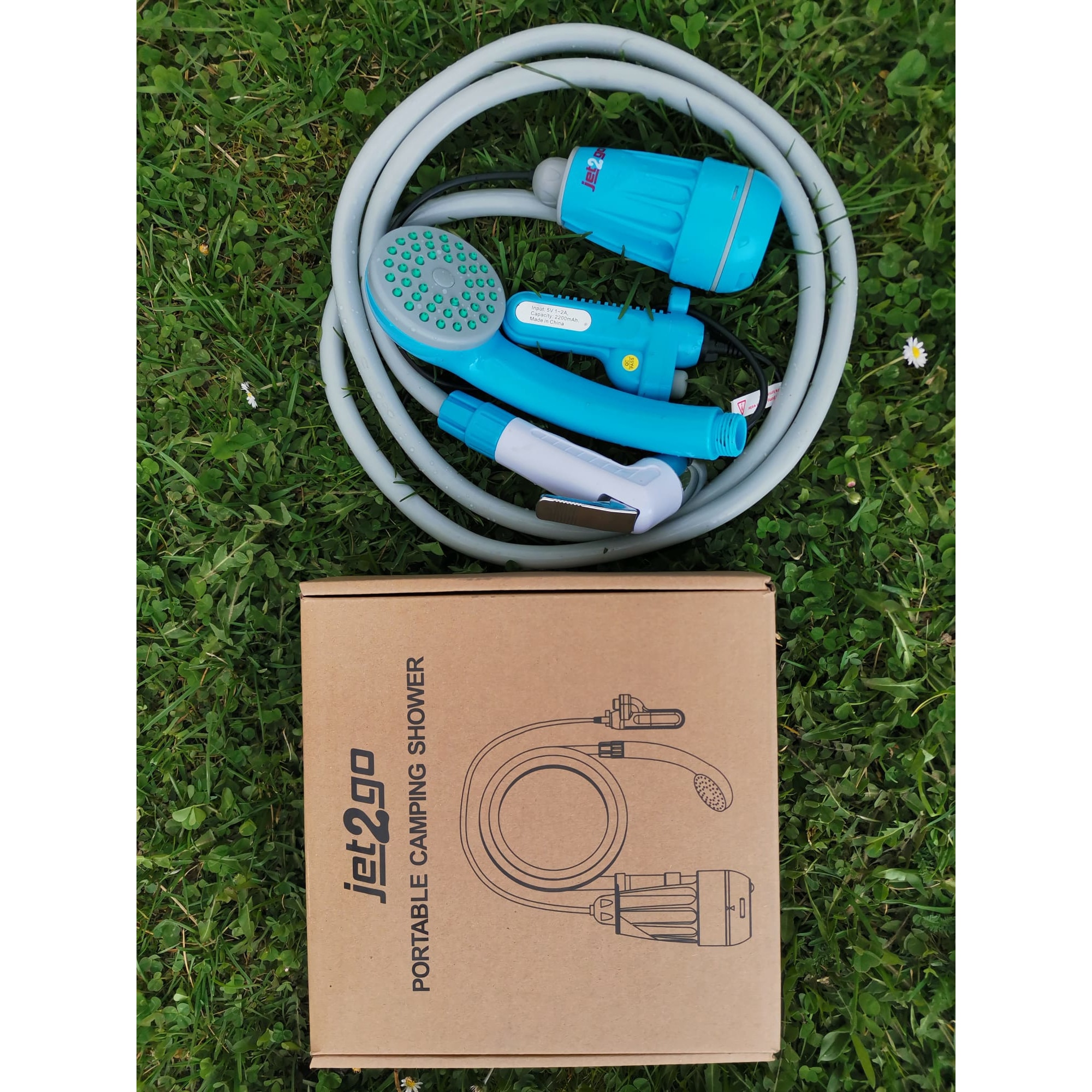 Dus portabil Jet2Go D1 cu pompa electrica si acumulator reincarcabil de ...