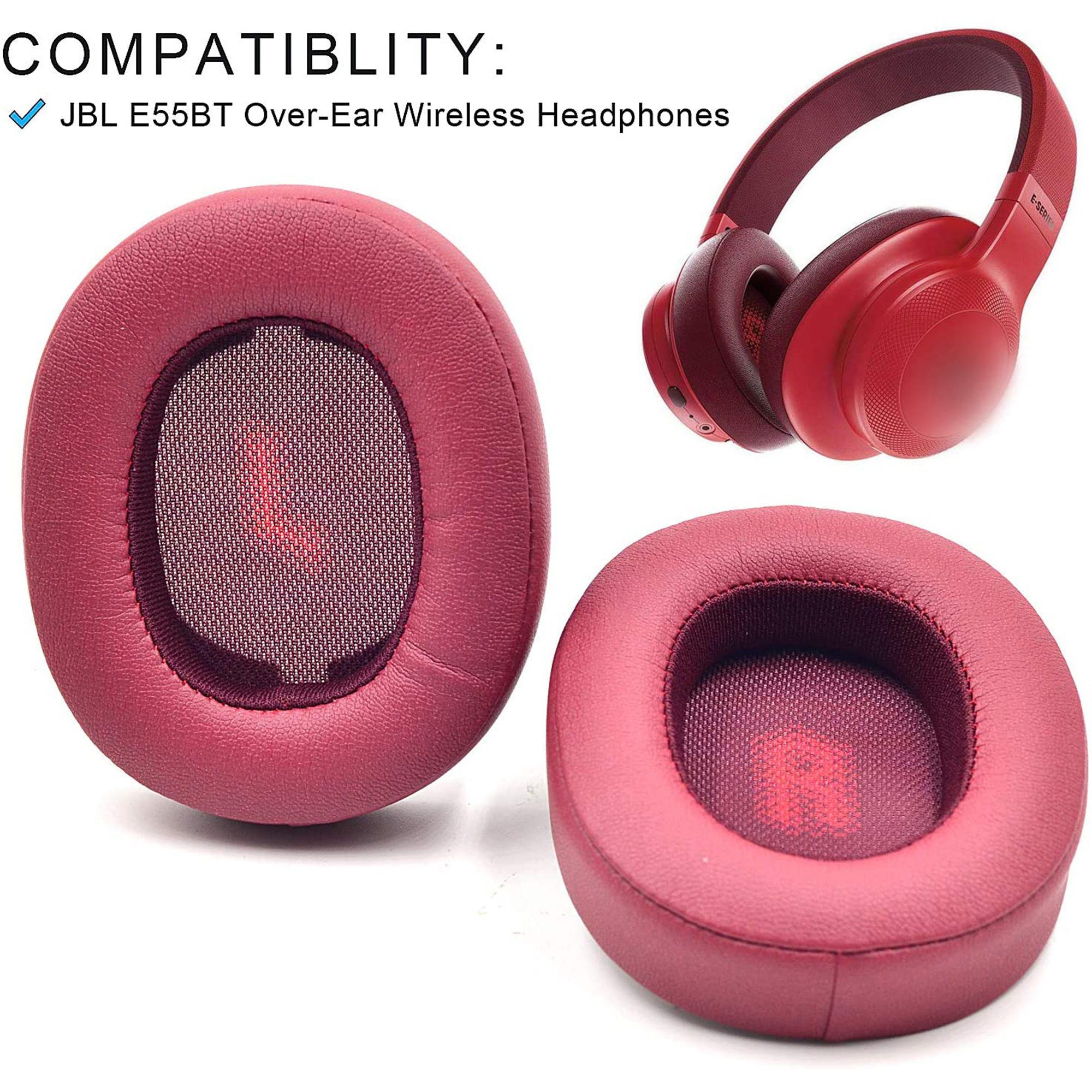 Set 2 bureti PadForce pentru casti JBL E55BT, Over-Ear - Rosu - eMAG.ro