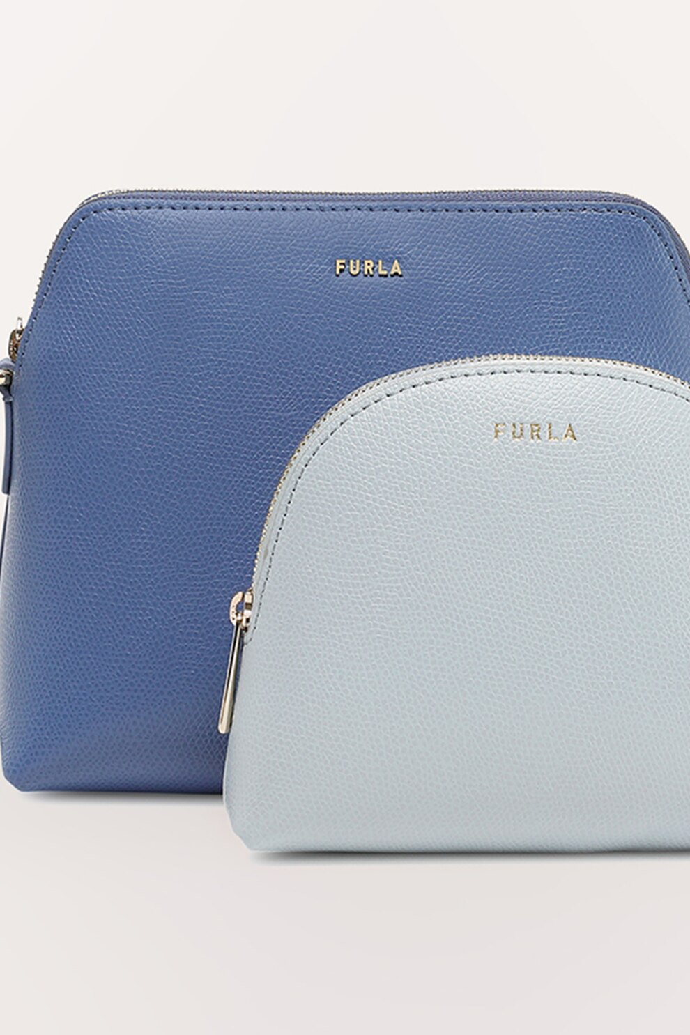 Furla, Geanta crossbody mica din piele cu etui interior detasabil ...