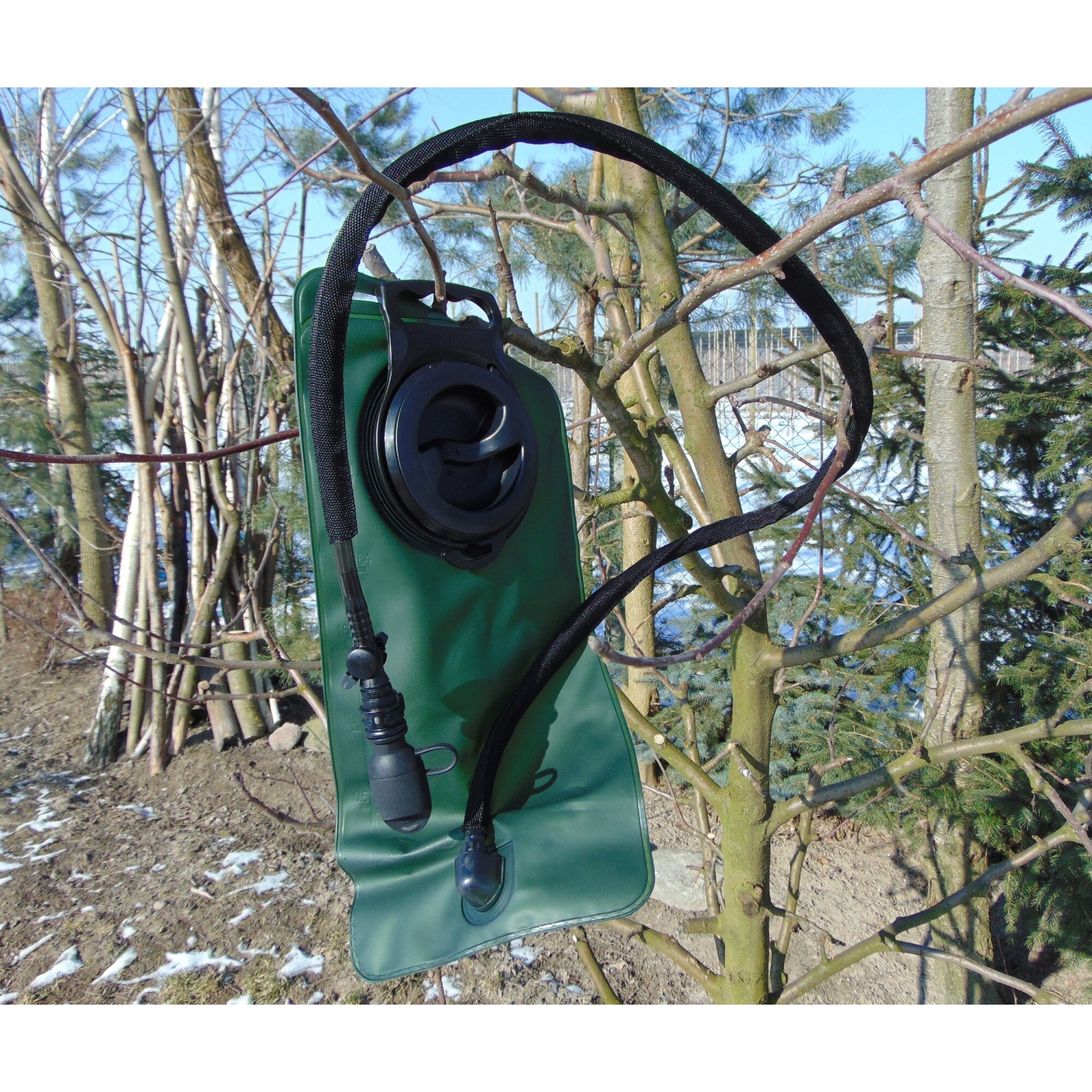 Recipient apa 2.5 L, Cauciuc, 36x18 cm, Verde - eMAG.ro